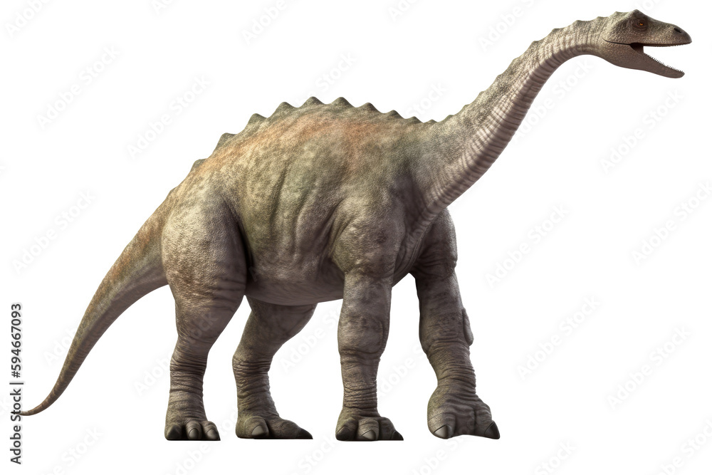 Cartoon Diplodocus Dinosaur On Isolated Transparent Background, Png ...