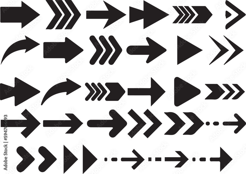 Arrows Vector File, Vector Bundle File-Cut File-Vector Clip Art Stock ...