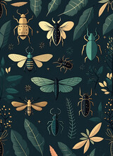Butterflies Bugs Pattern Wallpaper Free Stock Photo - Public Domain ...