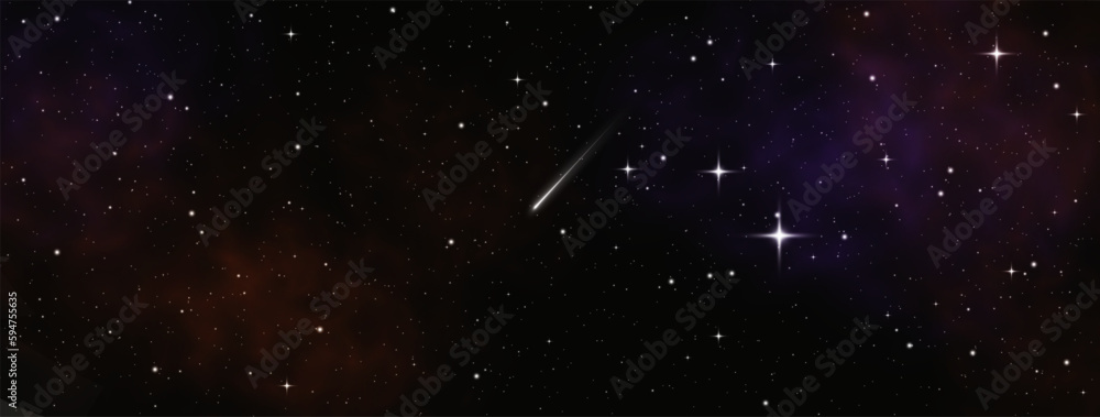 Stardust and bright shining stars in universal. Infinite universe and ...