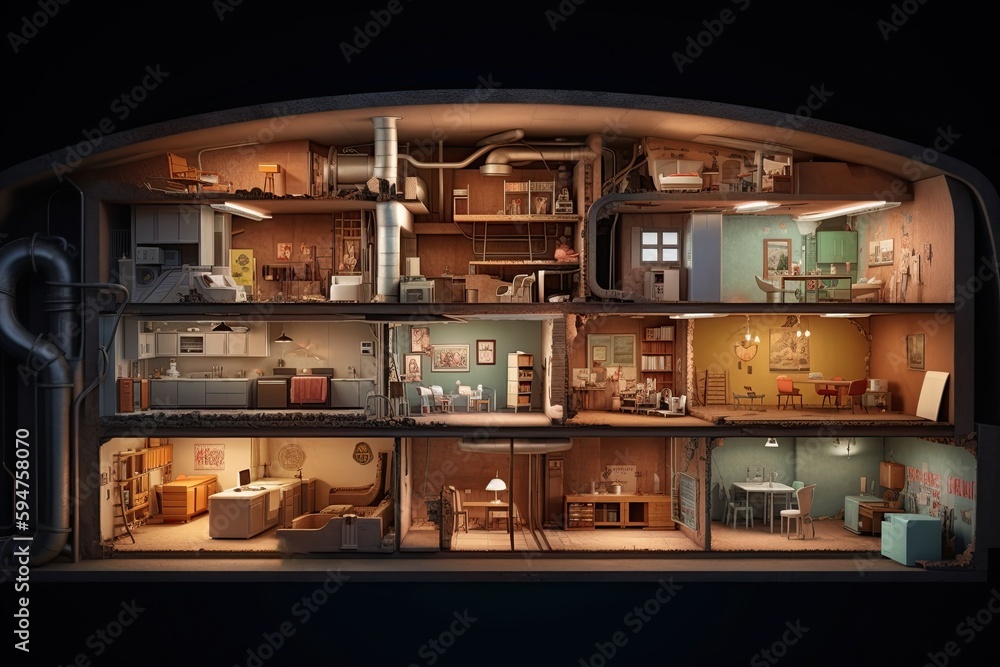 fallout shelter is a multi-level structure designed to protect against ...