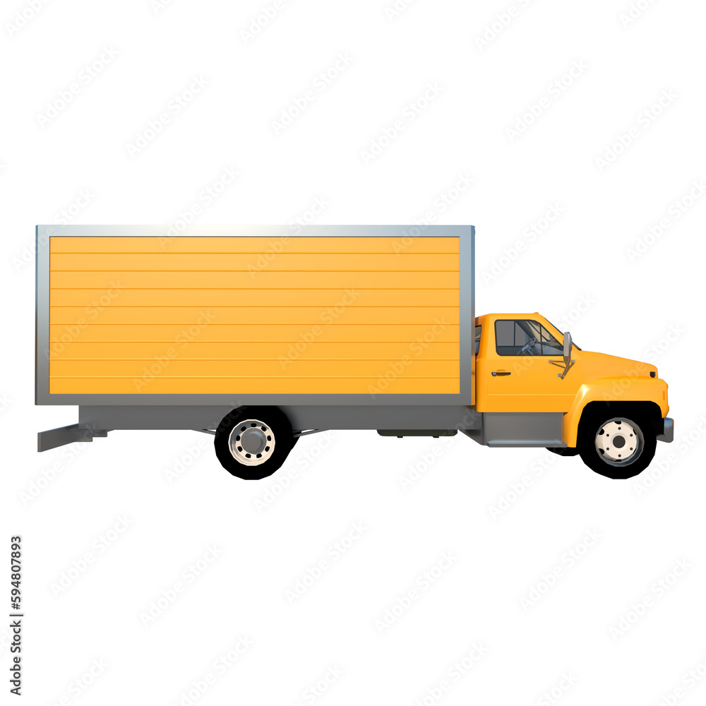 Cargo Van Truck 1- Lateral view png Stock Illustration | Adobe Stock