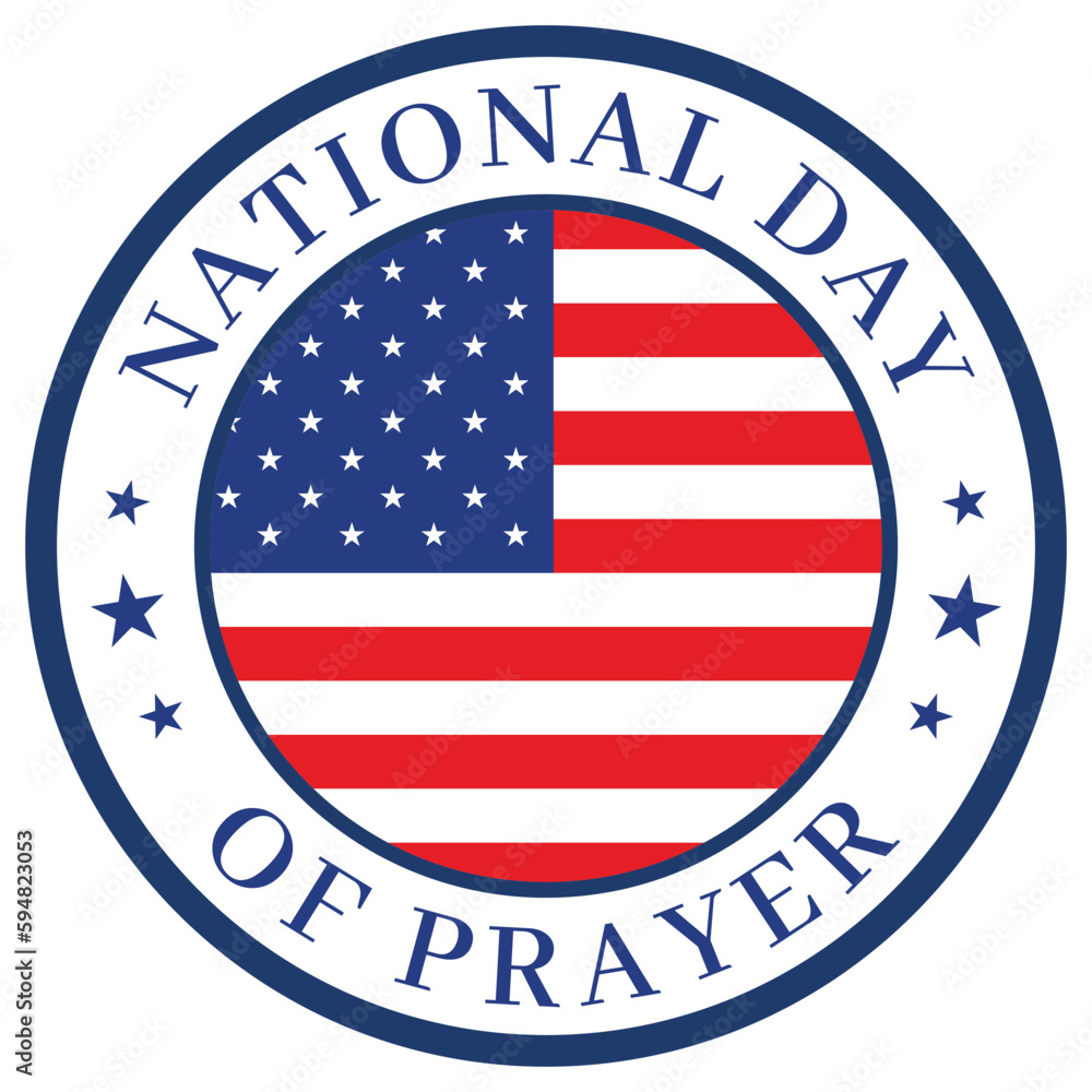 national day of prayer banner, background, badge, stamp, logo, tshirt ...