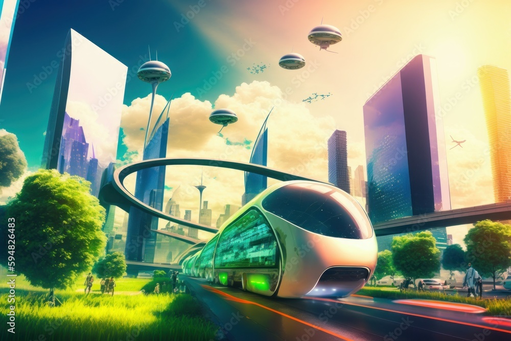 Future of urban autonomous mobility taxi cab car, Public transportation ...