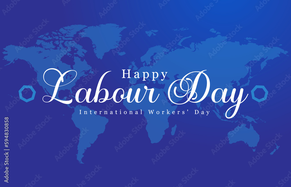 International Labor Day. Labour day. May 1st Vector Poster. Happy ...