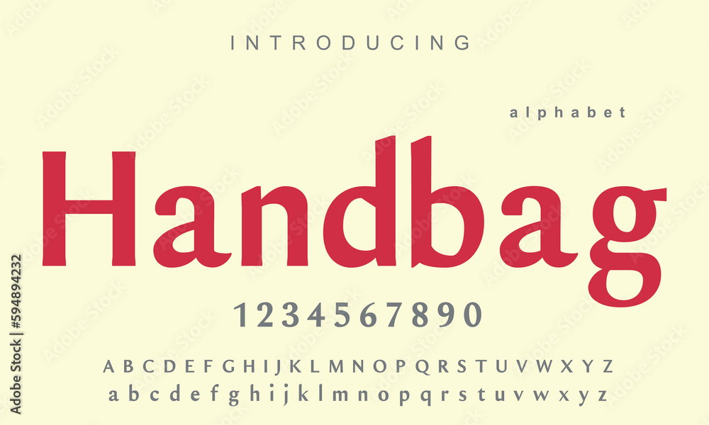 Handbag font. Elegant alphabet letters font and number. Classic Copper ...