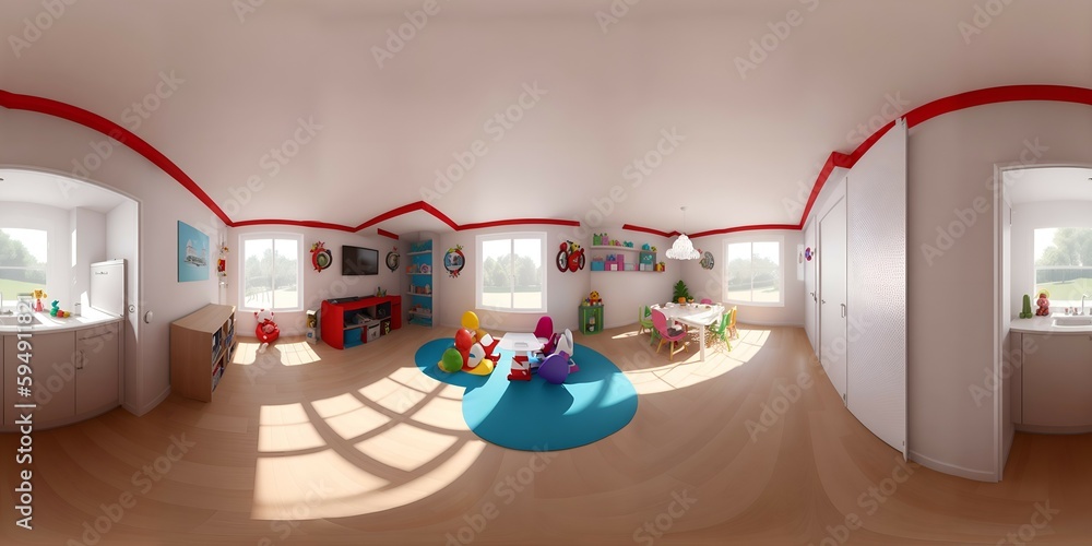 Ilustración de Stock Full 360 degrees seamless spherical panorama HDRI ...