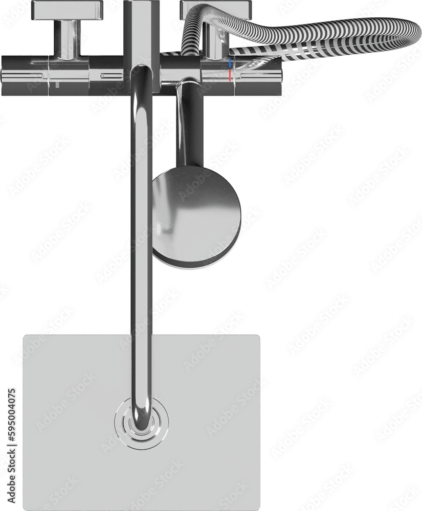 Top view of metal Shower Stock Illustration | Adobe Stock