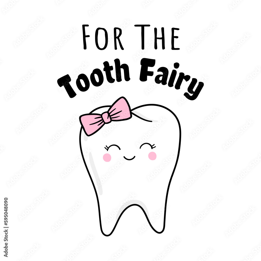 Tooth Fairy bag. For the Tooth Fairy. Baby girl first tooth concept ...