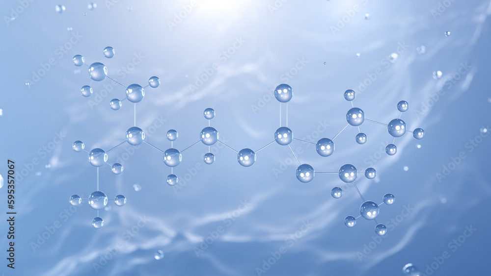 vg (nerve agent) molecular structure, 3d model molecule, amiton ...