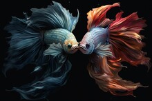 Fighting Labyrinth Fish Aquarium Free Stock Photo - Public Domain Pictures