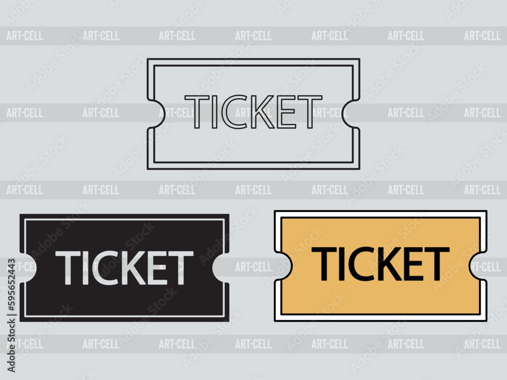 Ticket SVG, Ticket Clipart, Ticket Silhouette, Train Ticket SVG, cut ...