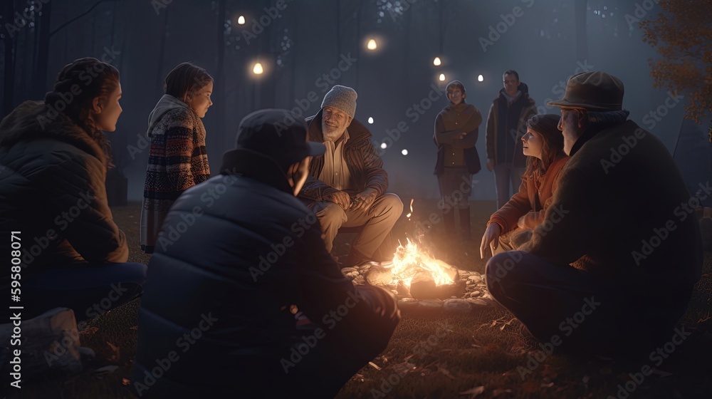 A multi-generational family spends the day engaged in fun and ...