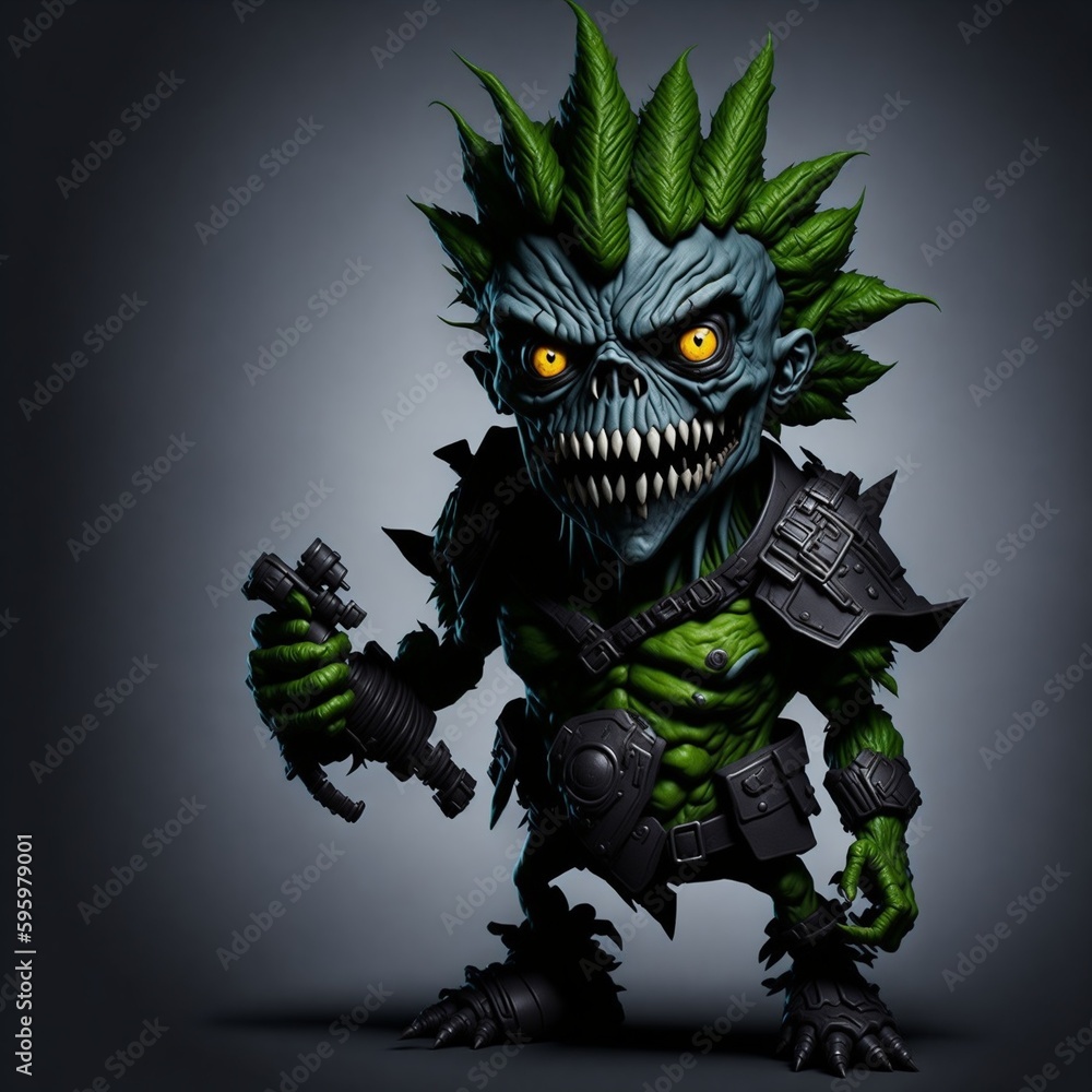 Cartoon Zombie Character - Generative AI, üretken, yapay zeka Stock ...
