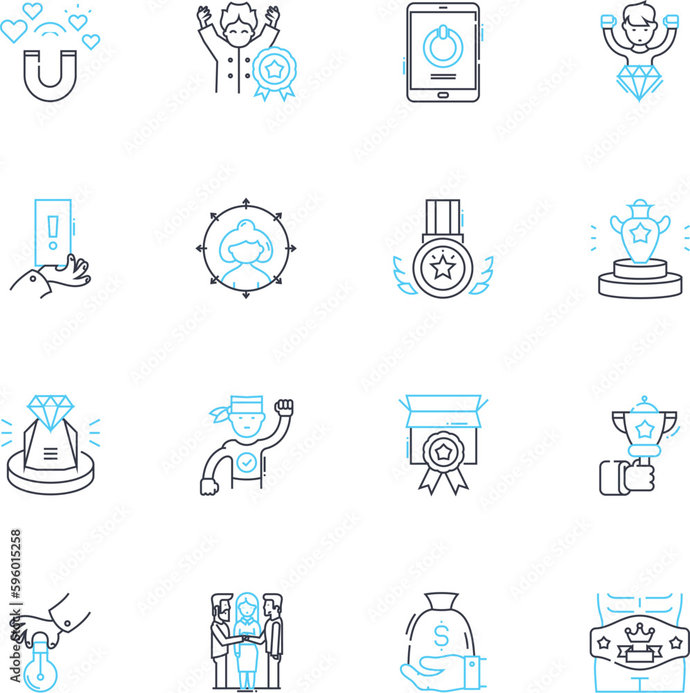 Personal Growth linear icons set. Transformation, Mindset, Evolution ...