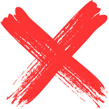 Red X Icon Vector