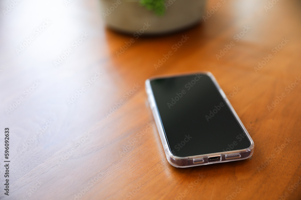 An empty black phone screen mock-up symbolizes the potential for ...