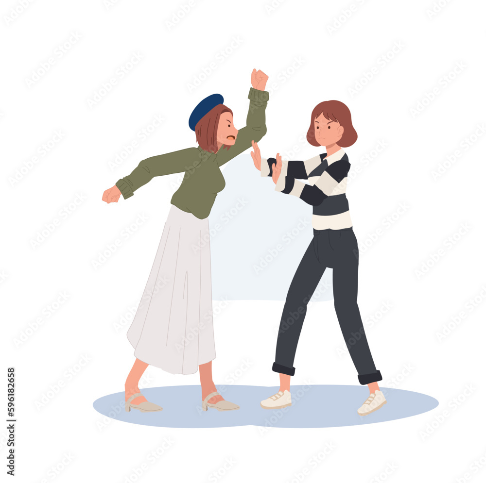 Misunderstanding, conflict, disagreement concept. Angry People shouting ...