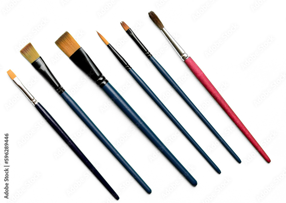 Paint brush set isolated cutout transparent background / PNG / Painter ...