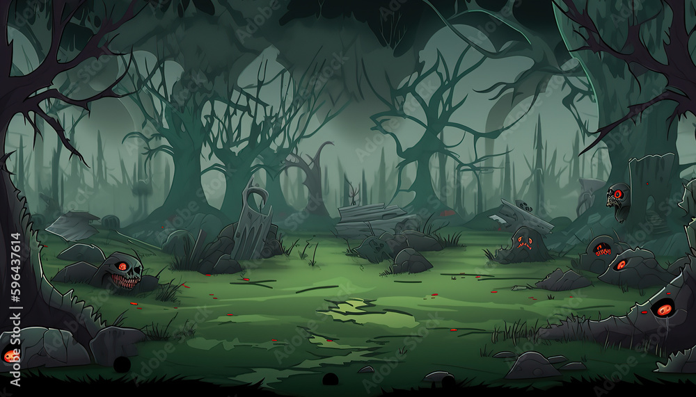 Survival Game Background, Zombie game idea assets, game design concept ...