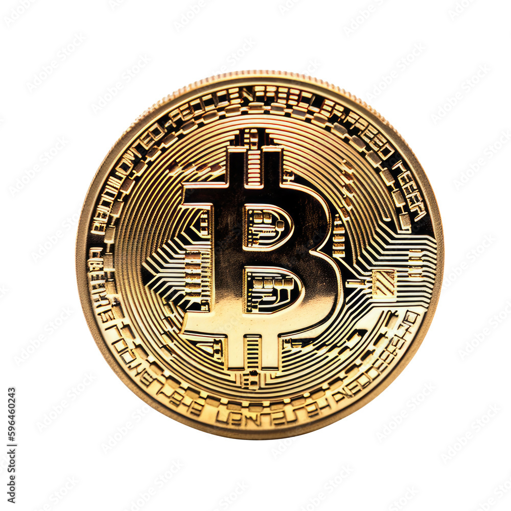 Bitcoin coin on transparent background. PNG, ai Stock Illustration ... Bitcoin coin on transparent background. PNG, ai Stock Illustration ...