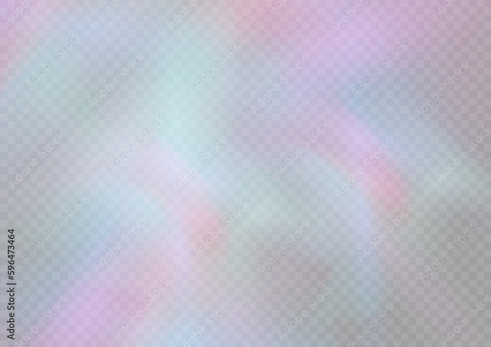 Vector de Stock Rainbow crystal light leak flare reflection light ...