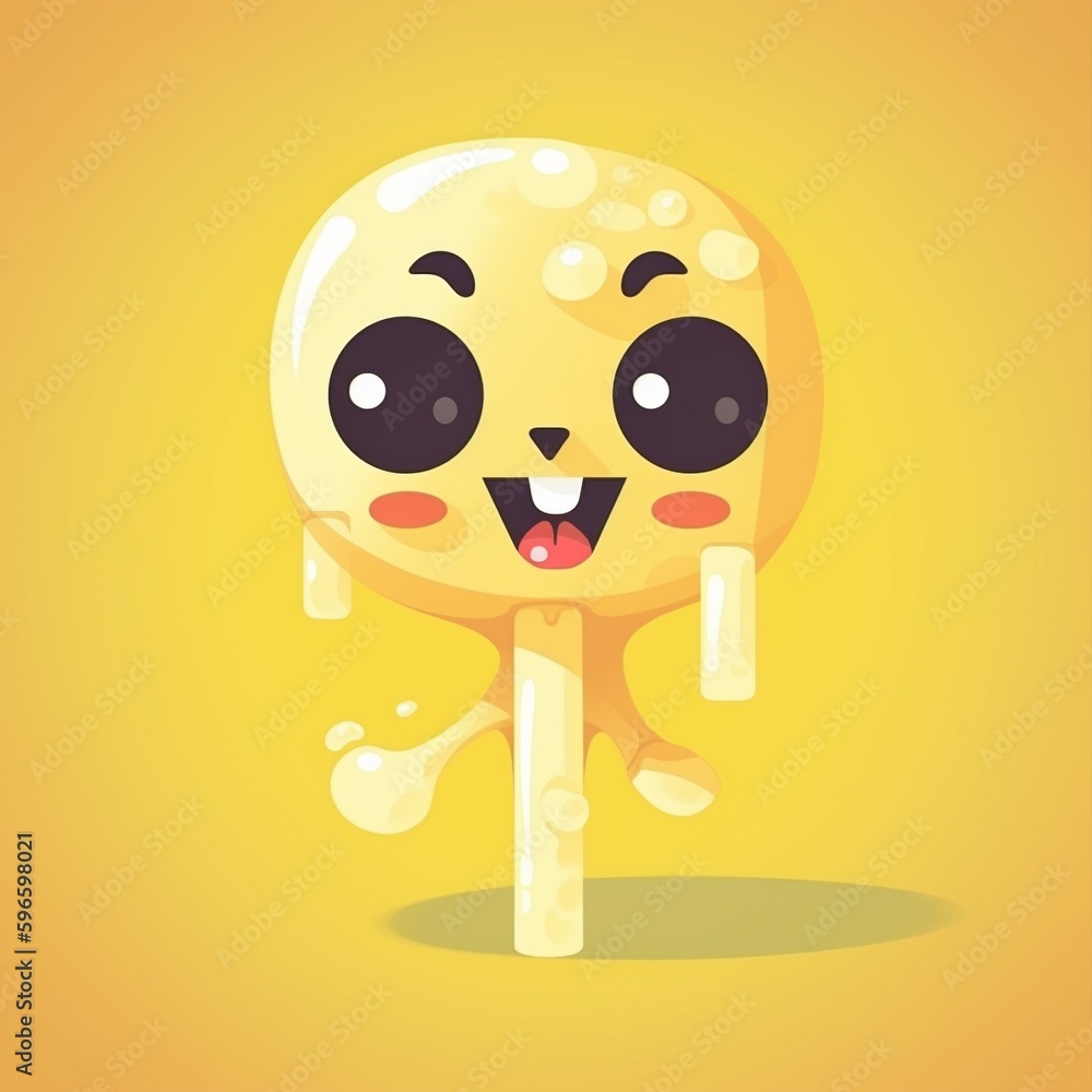 Cartoon yellow bone marrow with adipocytes Stock Illustration | Adobe Stock