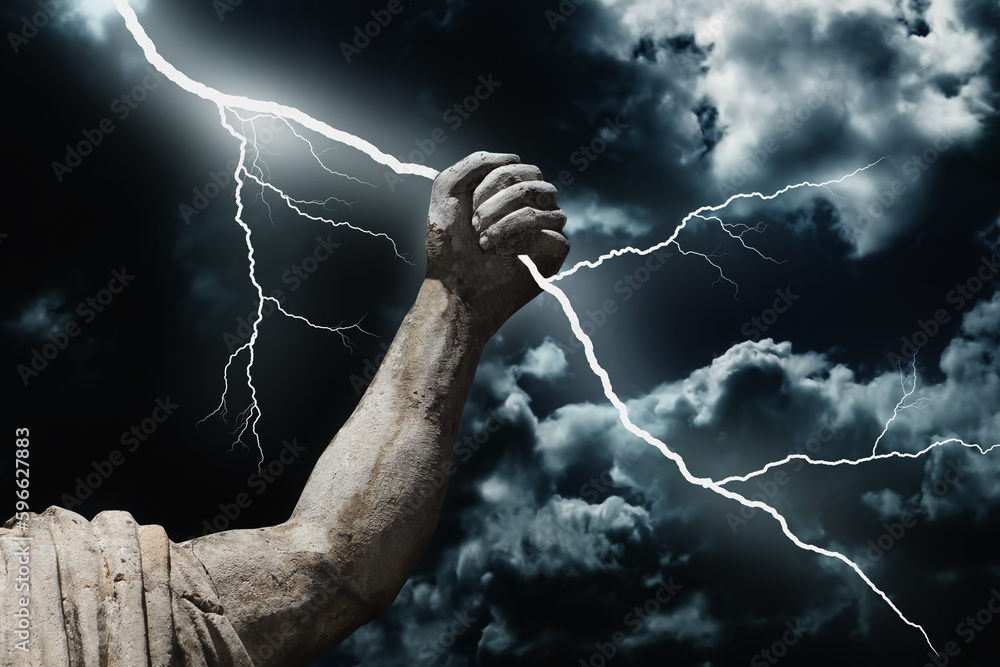 Mighty god Zeus. The power of king of Olympic gods is the ability to ...