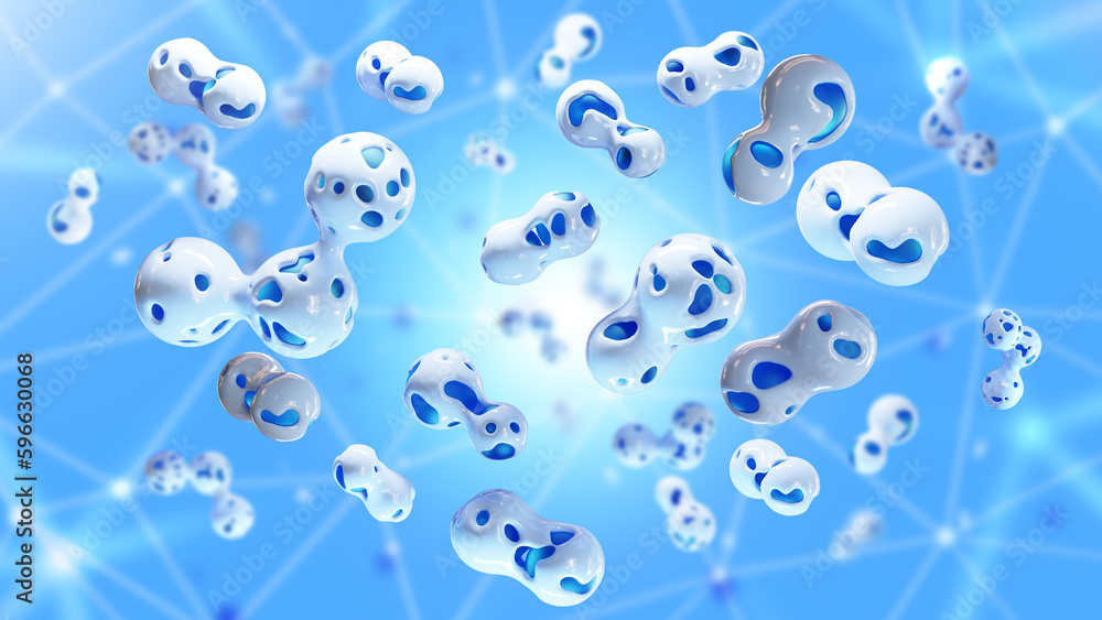 Microbiome of body. Probiotic background. Lactobacillus for immunity ...