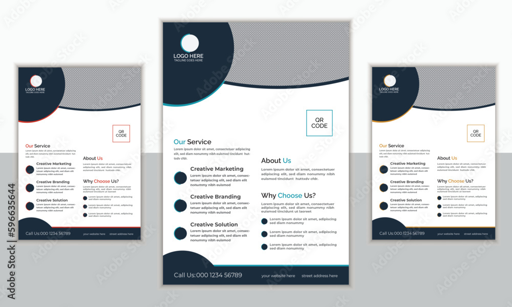 Vetor Standard or Extended poster flyer, A4 size poster flyer, design ...