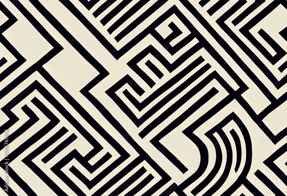 Bold and thick line work pattern, noise texture, seamless vector design ...