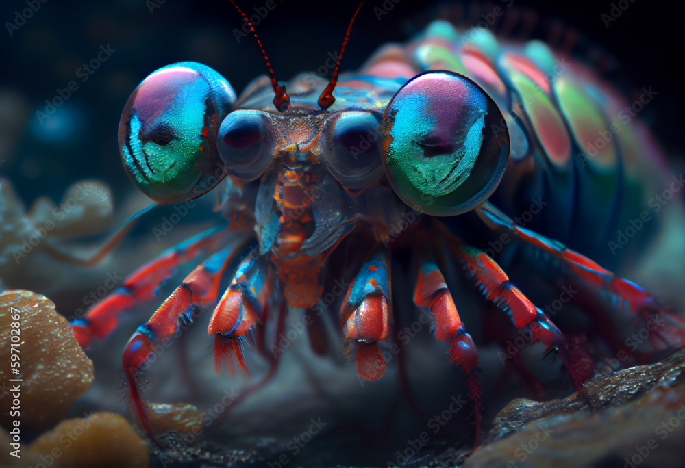 The mantis shrimp's eyes were capable of seeing a wider range of colors ...