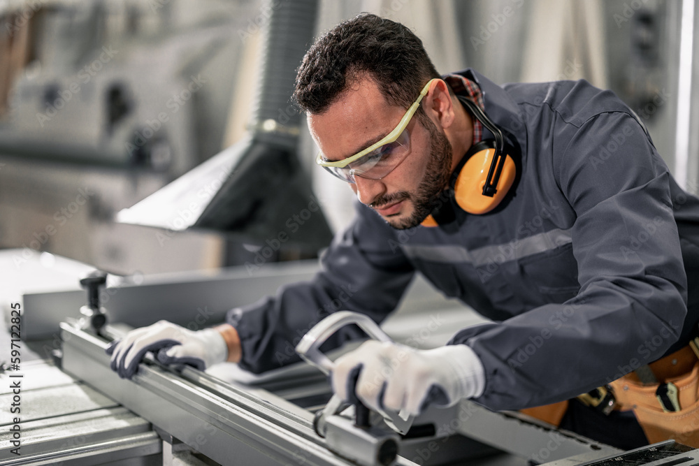 Wood turners measure and calculate the right size of workpiece ...