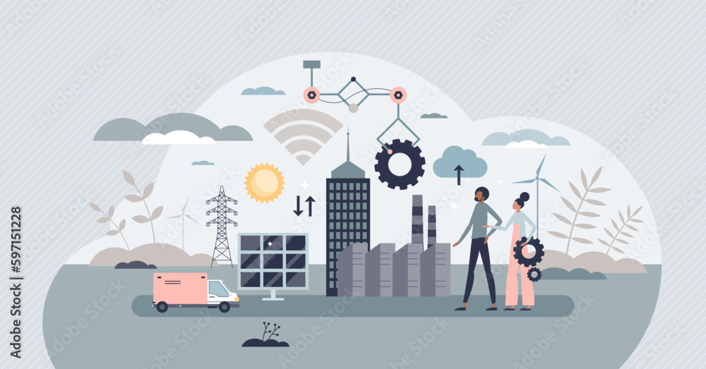 Lean manufacturing model for effective production work tiny person ...