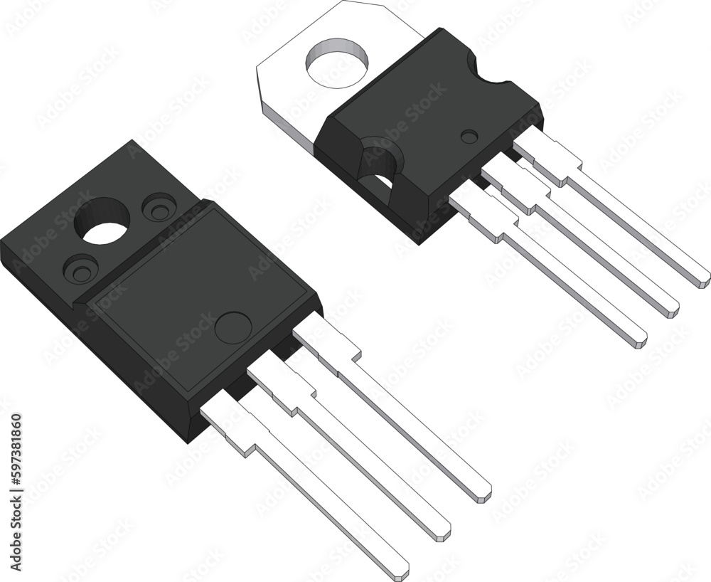 Transistor 3D Vacter. Transistor is a semiconductor device used to ...