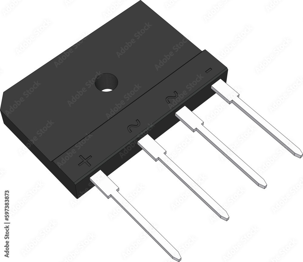 Vector de Stock Diode bridge is a bridge rectifier circuit of four ...