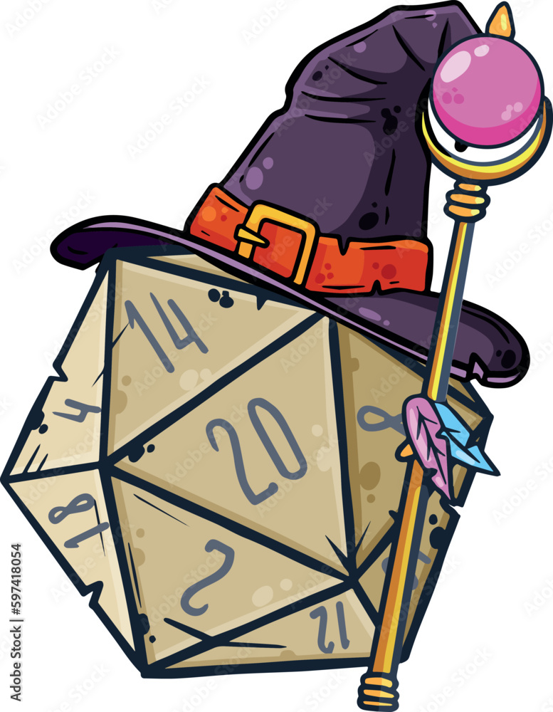 Dice for playing DnD. Tabletop role-playing game Dungeon and dragons ...