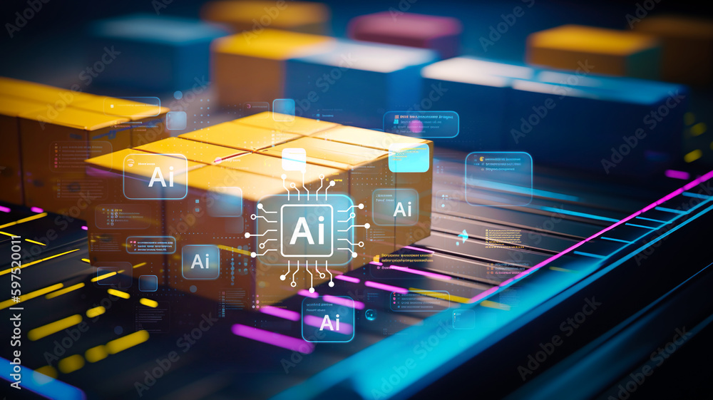 Business production with smart technology artificial intelligence ...
