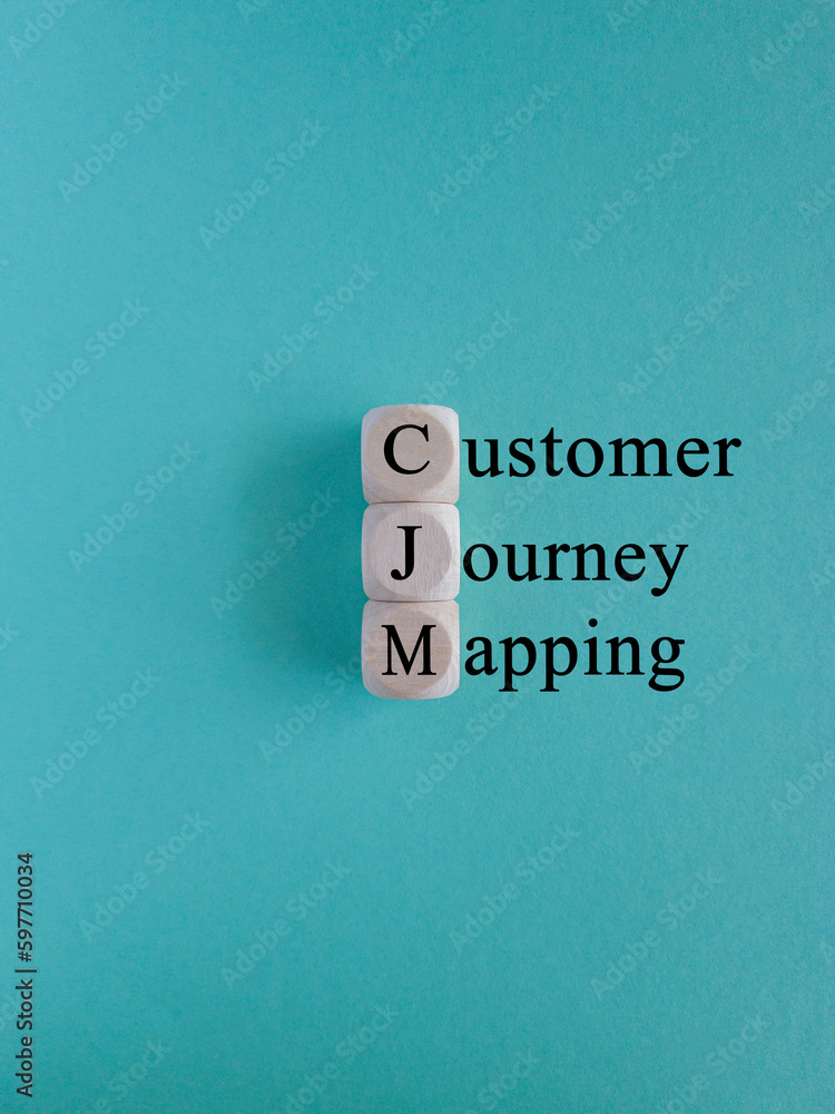 Photo Stock CJM customer journey mapping symbol. Concept words CJM ...