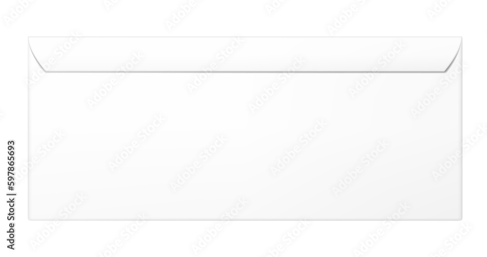 Blank envelope, back side. Png clipart isolated cut out on transparent ...