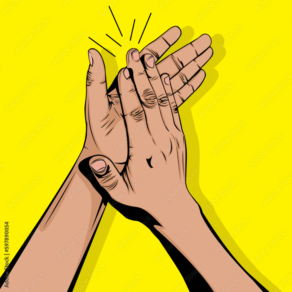 Vector illustration of applause symbol. Vector illustration of applause ...