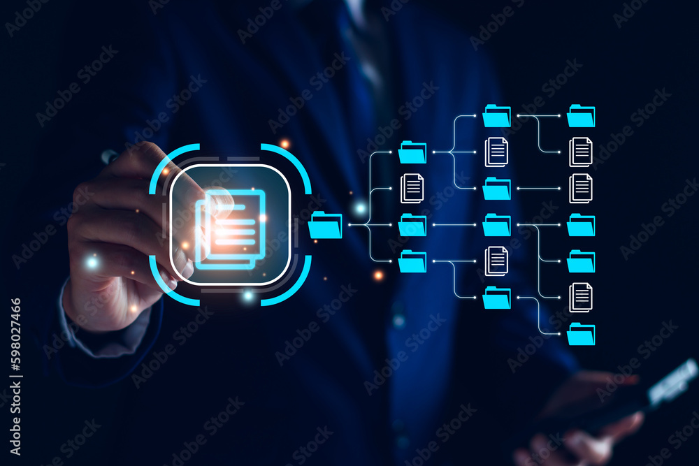 Document management system, DMS and business process system automation technology. Finger ...