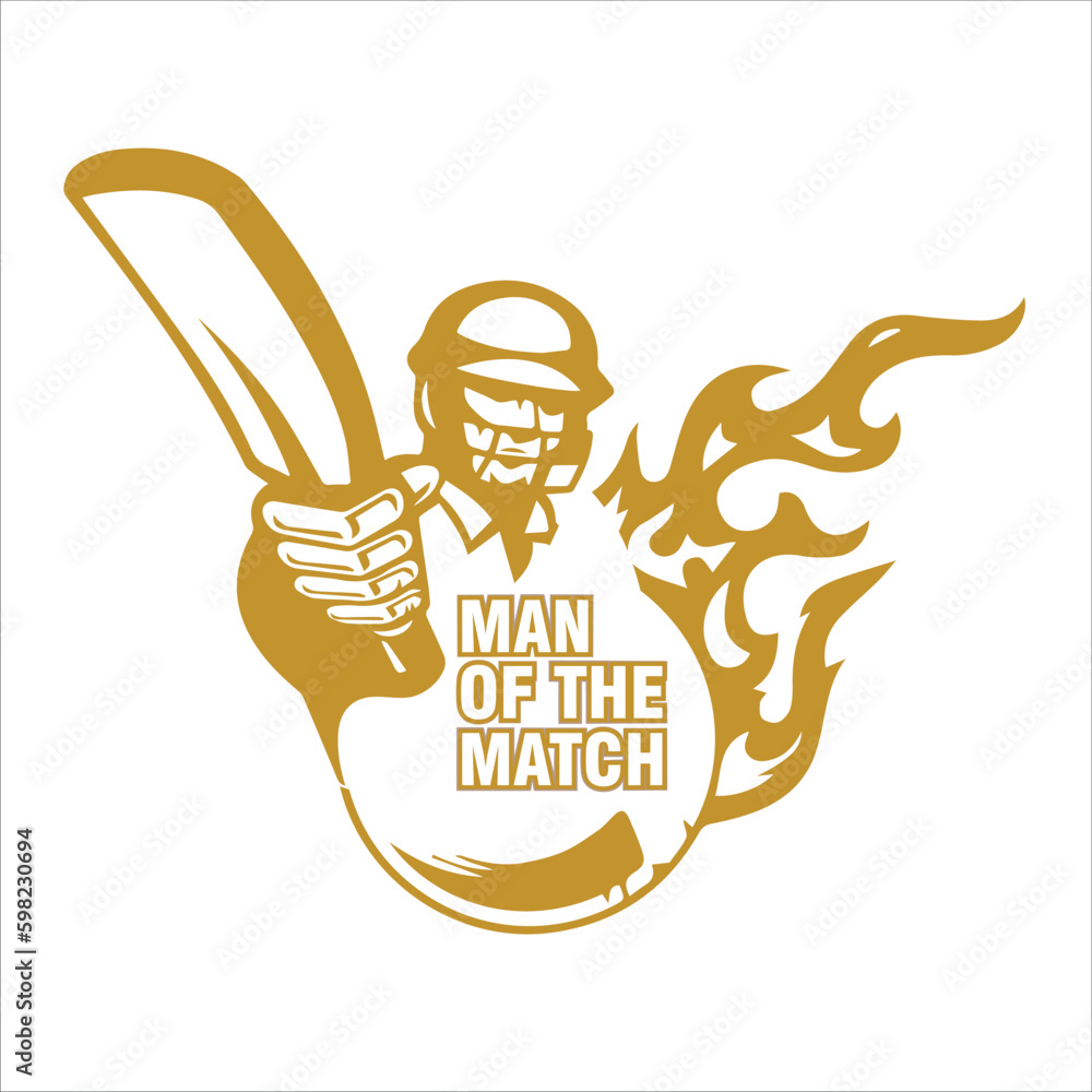 Cricketer logo, Cricket League, Cricket Championship, man of the match ...
