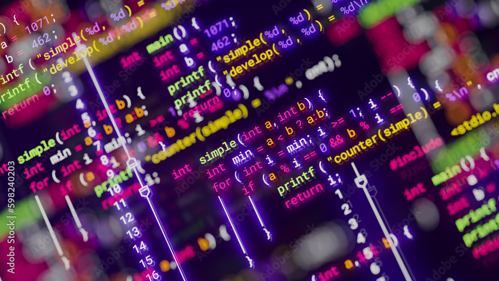 Coding Programming Developing Typing Script Source Languages Symbols Project Data Software