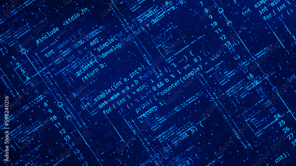 Coding Programming Developing Typing Script Source Languages Symbols Project Data Software