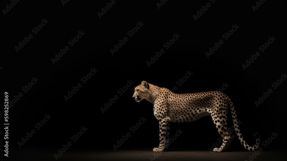 Simplistic Cheetah Image, Graceful Layout, Breathtaking Wildlife ...