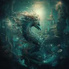 Seahorse Fantasy Art Free Stock Photo - Public Domain Pictures