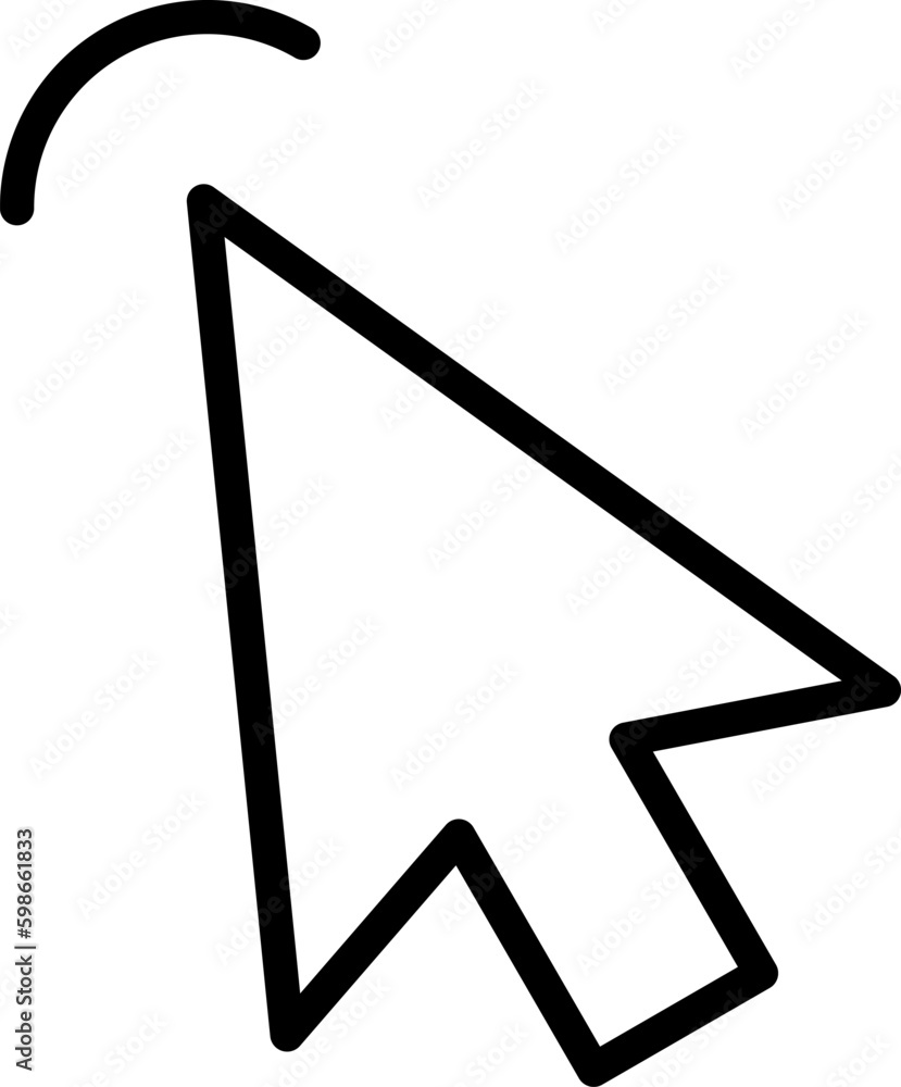 Hand Mouse Pointer Pictogram on Transparent Background. Finger Web ...