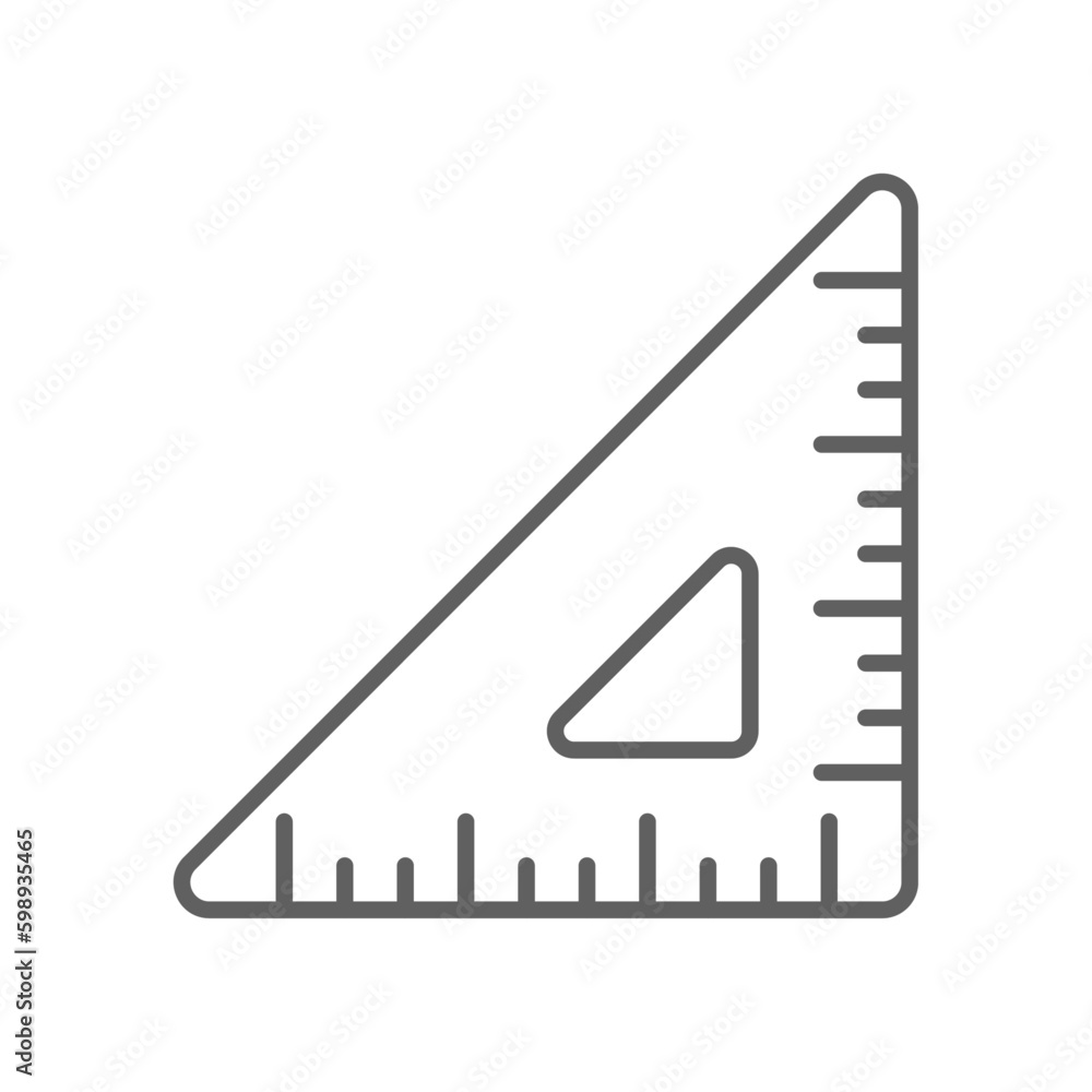 Trigonometric Education icon with black outline style. science, math ...