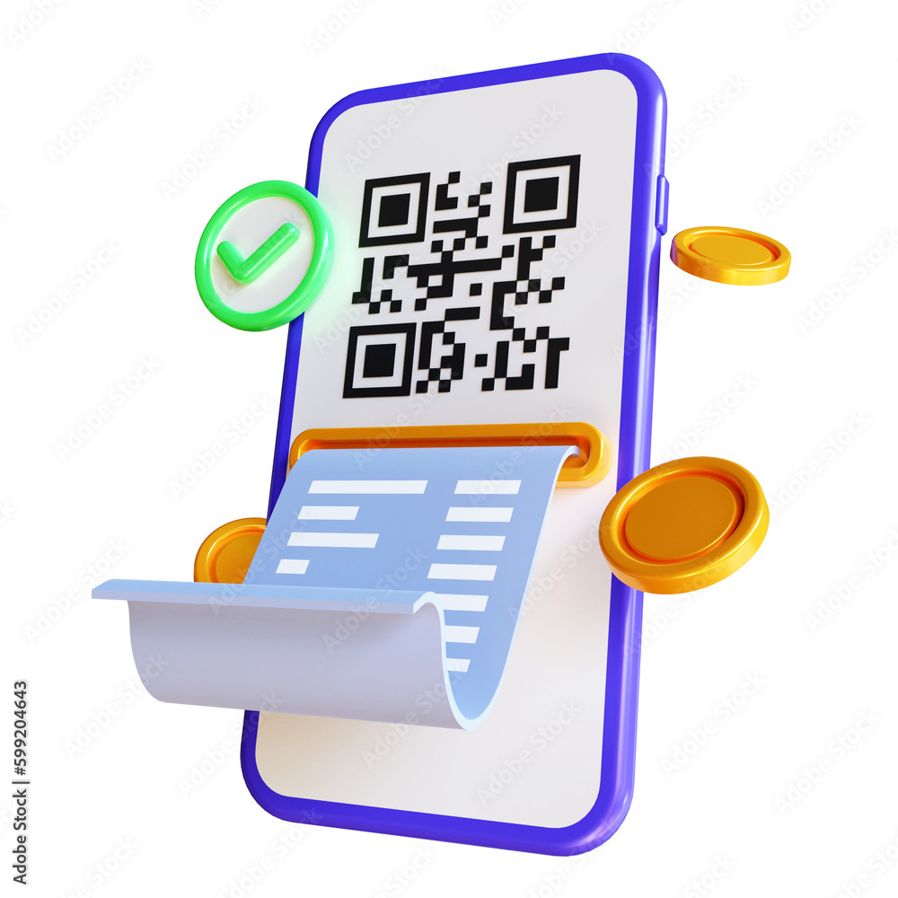 Scanning QR code, QR code verification, download page of the mobile ...